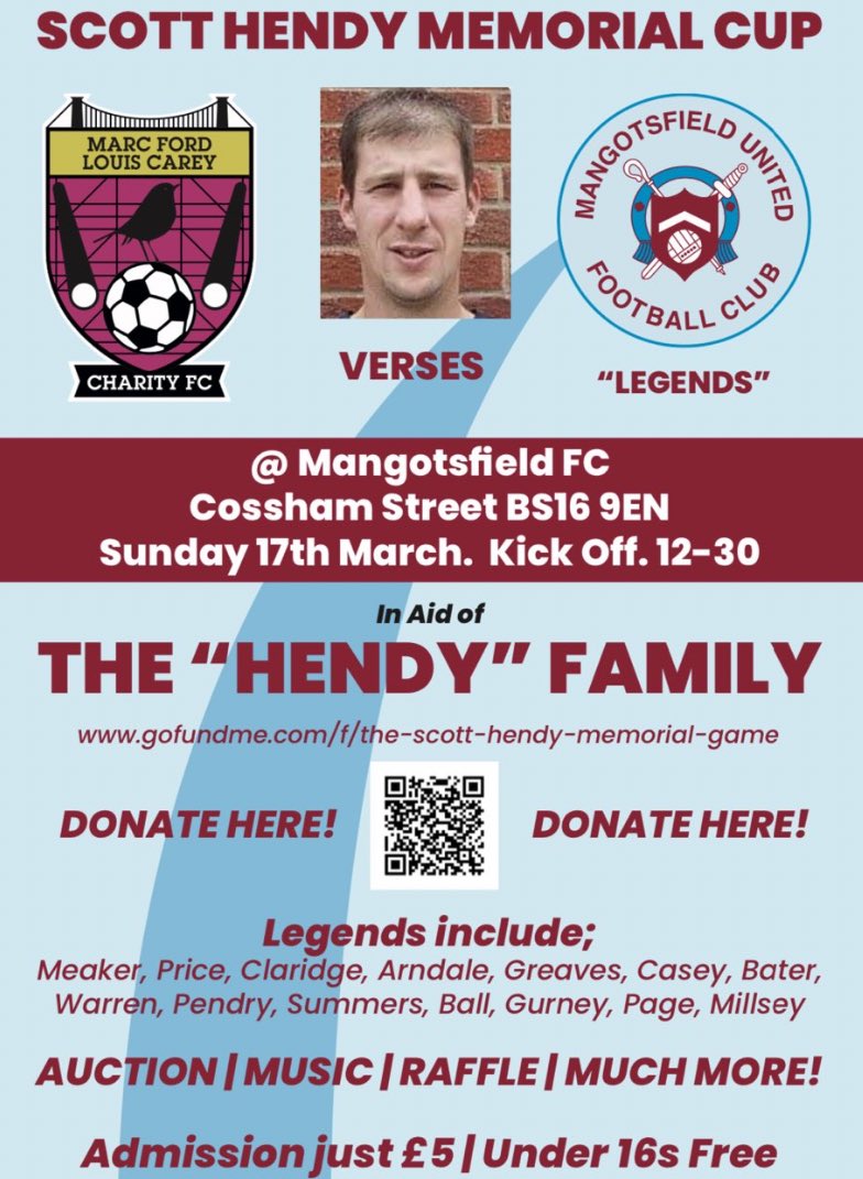 Mangotsfield United tribute to former player Scott Hendy, who died ...