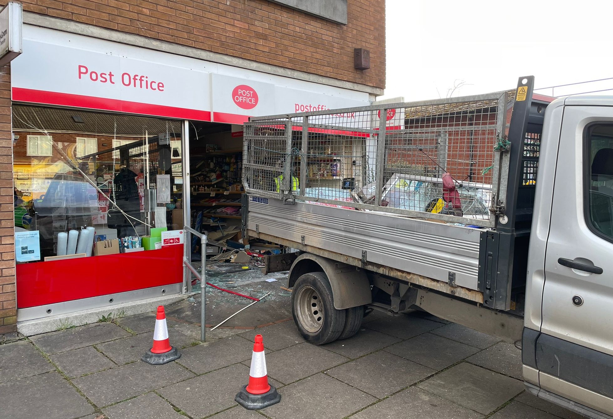 Ram raiders smash into Winterbourne Post Office and steal safe - Frome ...
